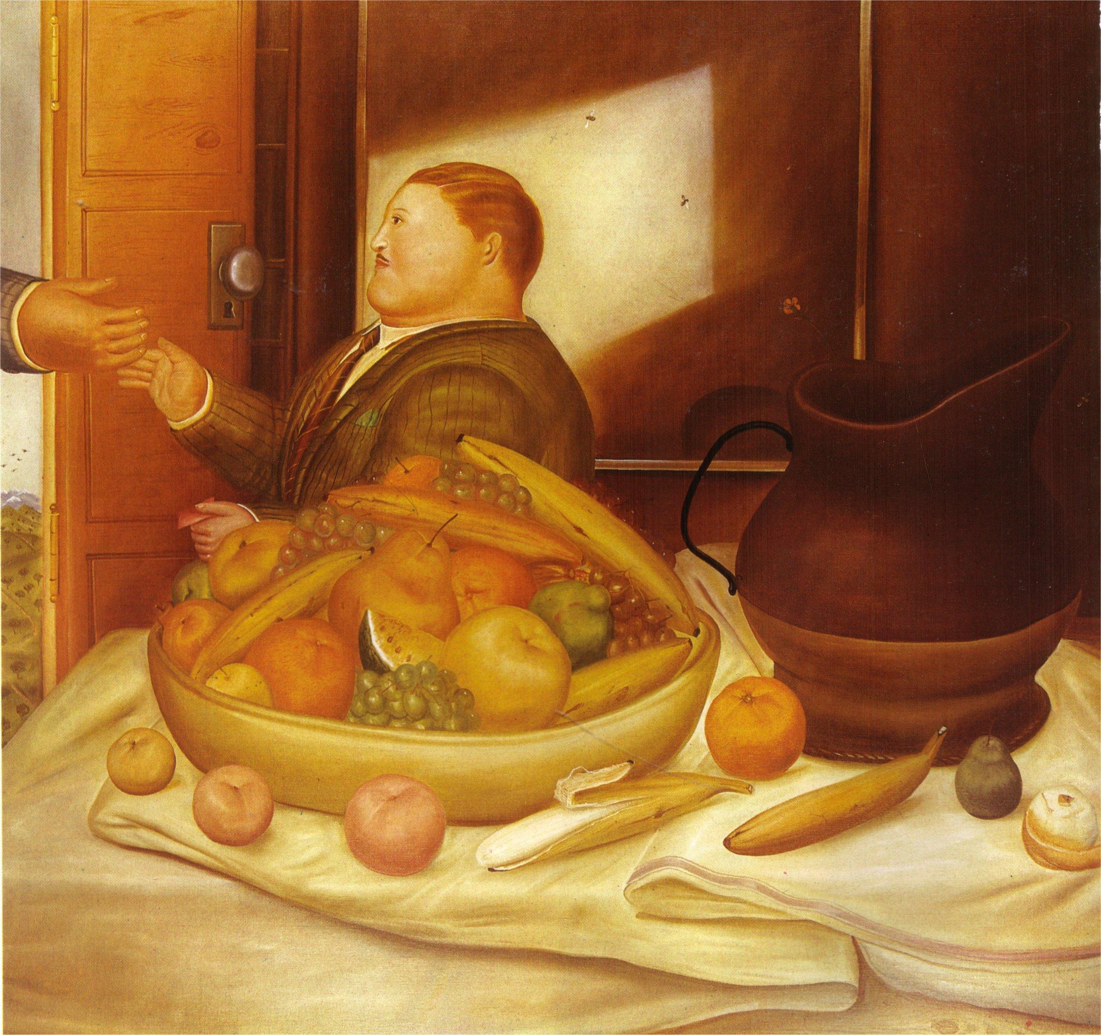 Museum Art Reproductions bonjour M by Fernando Botero Angulo (Inspired ...